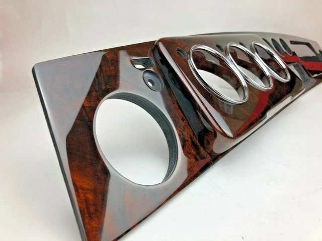 CLASSIC MINI WOOD MPI Dashboard | Burr Burl Walnut 3 clock + 3 Chrome ...