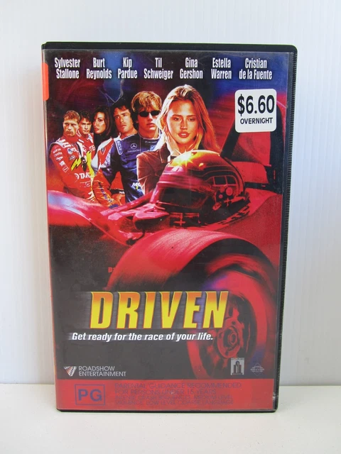 DRIVEN, SYLVESTER STALLONE, VHS Tape, Vintage Video, Movie, PG, 2001 ...
