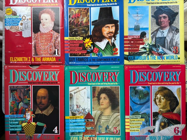 DISCOVERY HISTORY MAGAZINE collection from Marshall Cavendish 1989 £63. ...
