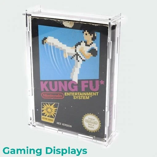 CLEAR ACRYLIC NINTENDO NES Game Display Case - Dust Protector - Flat ...