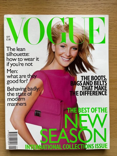 UK VOGUE MAGAZINE September 1996 Cover Star Georgina Grenville £19.99 ...