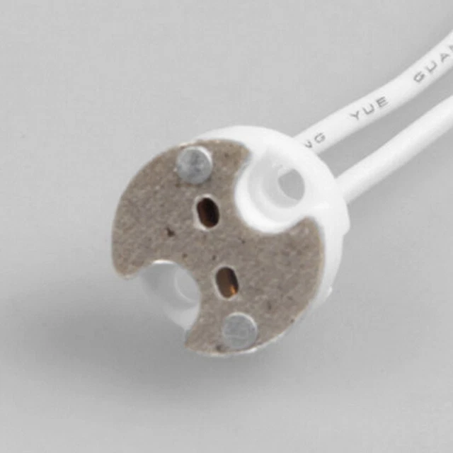 10 X MR11 MR16 GU5.3 G4 Wire Connector Halogen LED Bulbs Holder Base ...