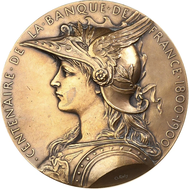 FRANCE, MÉDAILLE, CENTENAIRE de la Banque de France, 1900, Bronze, SUP+ ...