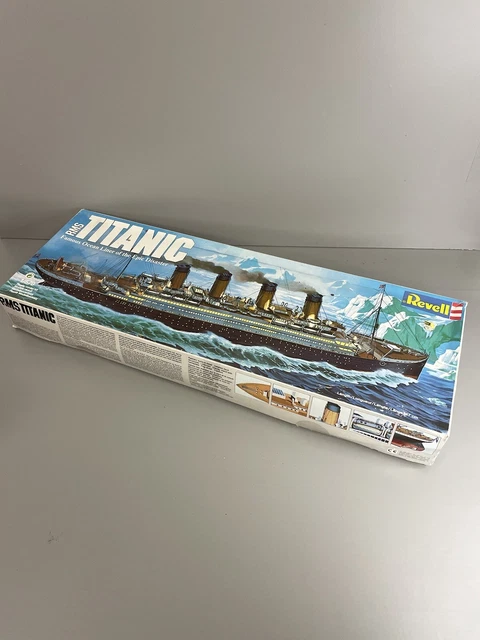 VINTAGE 1984 REVELL 1/570 scale RMS Titanic - Ship Kit - Completed $52. ...