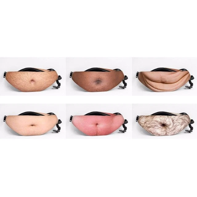 FUNNY BELLY DESIGN Waist Pack For Women And Men Canvas PU Bag $53.23 ...
