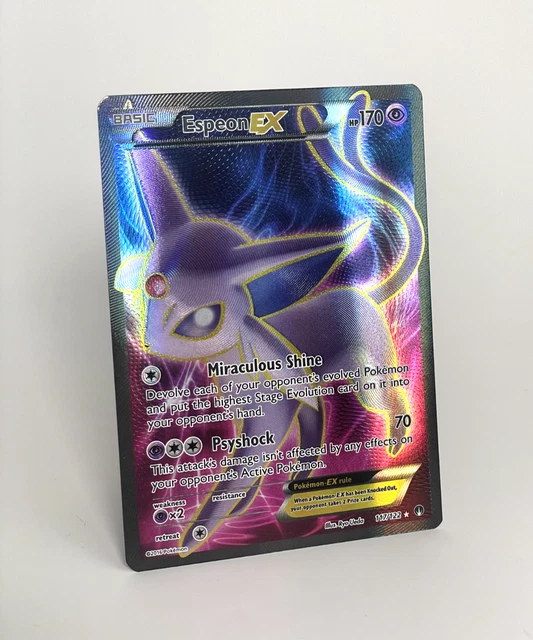 POKEMON TCG XY Breakpoint Espeon EX 117/122 Full Art Ultra Rare Neuf ...