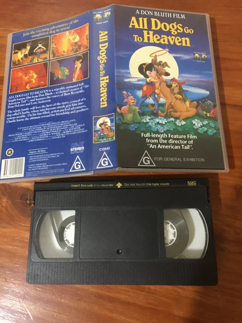 ALL DOGS GO to heaven vhs movie 1989 family movie $53.00 - PicClick AU