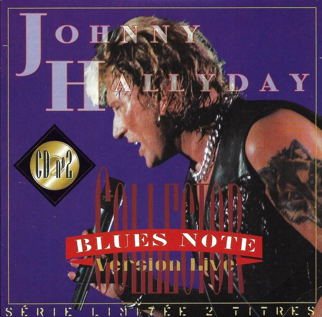 CDS JOHNNY HALLYDAY / Michel Berger " Blues note - Version live " Promo ...