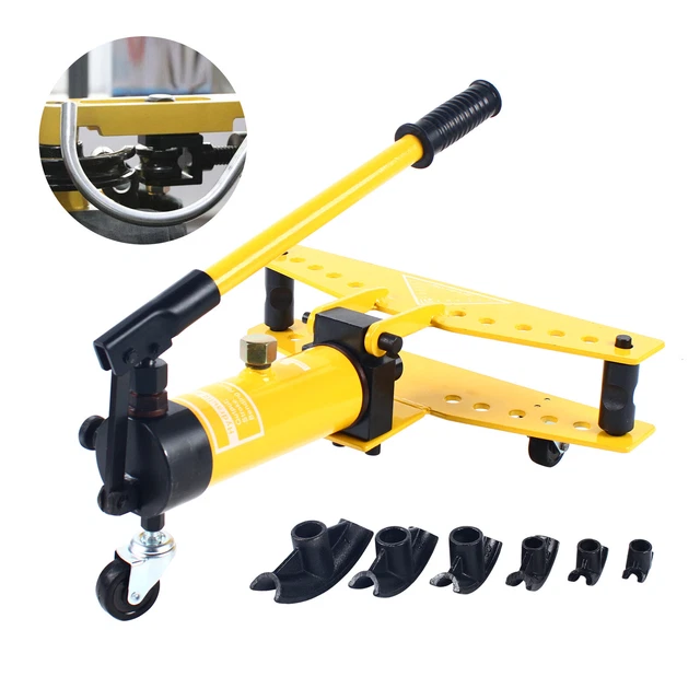 10 TON HYDRAULIC Pipe Bending Machine Bender Manual Tube Bender Heavy ...
