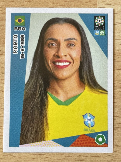 PANINI WOMEN’S WORLD Cup AU NZ 2023 Marta Brasil Sticker Number 427 £0. ...