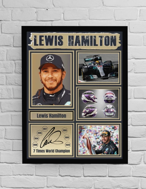 LEWIS HAMILTON 2 Formula 1 Signed A4/A3 Print or Framed Autograph F1 Gift #18 £6.99 - PicClick UK