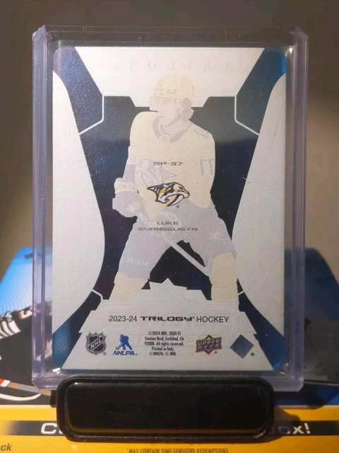 LUKE EVANGELISTA 2023/24 trilogia ponte superiore rookie premiere plexi ...