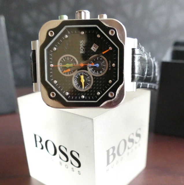 HUGO BOSS RARE F1 Velocity Formula1 carbon fibre chronograph watch ...