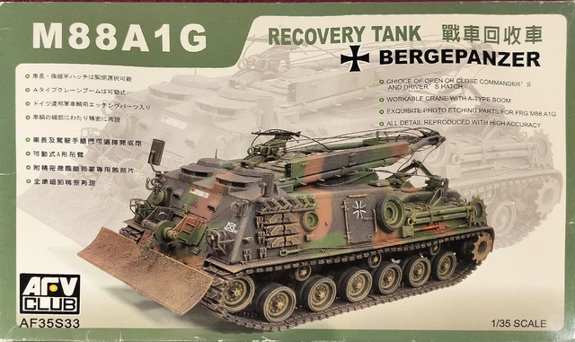 AFV CLUB 1:35 M88A1G Bergepanzer Bergefahrzeug Modellbausatz #35S33 ...