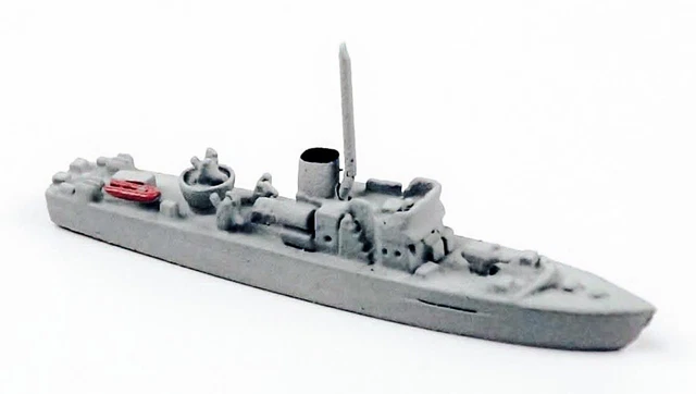 TRIDENT TA 10168 Dutch Submarine Chaser Hadda 1970 (Red) 1/1250 Scale ...