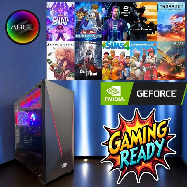 CUSTOM PC ARGB Gaming Desktop Computer i7 32GB RAM 2TB SSD RTX 3050 ...