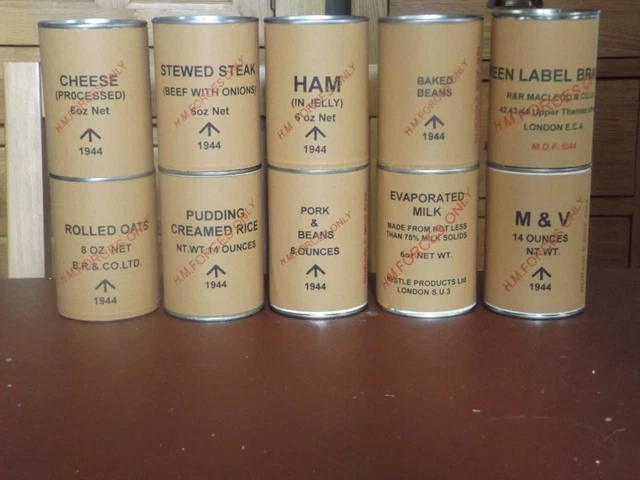 SET OF 20 Ww2 British Large Tin Ration Labels (Repro) £3.75 - PicClick UK
