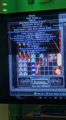 DIABLO 2 RESURRECTED WHITE NECROMANCER WAND D2R XBOX/PS4-PS5 ...