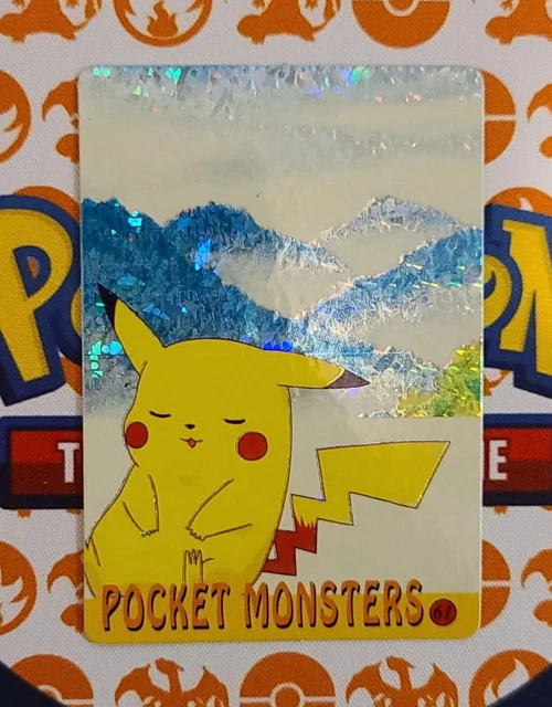 VINTAGE POKEMON VENDING Machine Prism Sticker Card #61 Pikachu EUR 5,56 ...