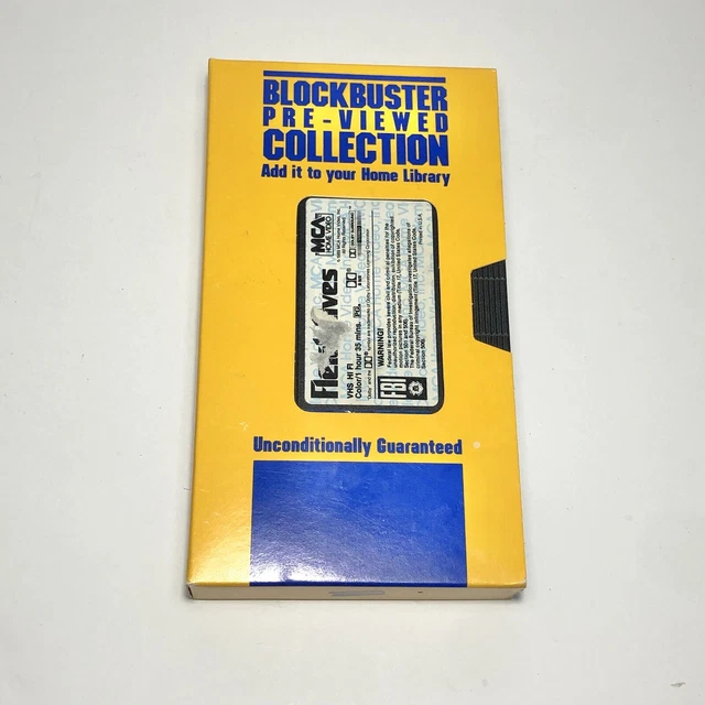 BLOCKBUSTER FLETCH LIVES VHS Chevy Chase Hal Holbrook Julianne Phillips ...
