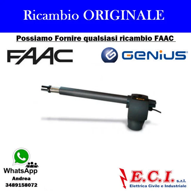 FAAC GENIUS MOTORÉDUCTEUR Irréversible Droit 230v G-Bat 300 Dx 6170026 ...