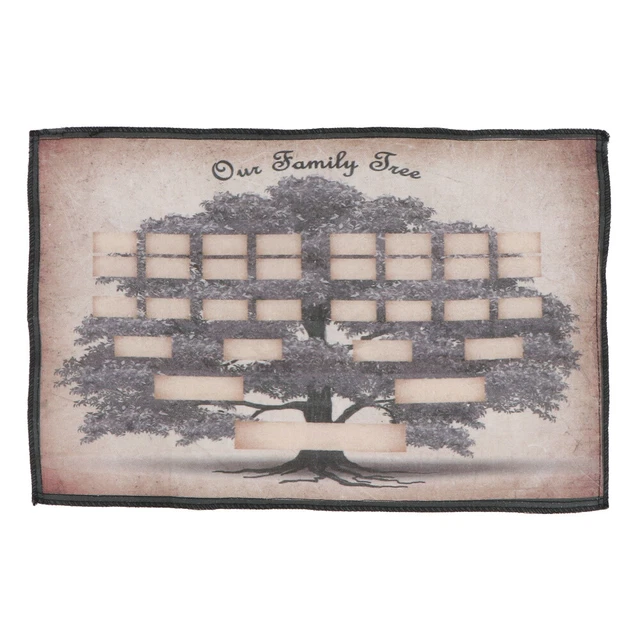 FAMILY TREE LAYOUT Blank Fillable Ancestry Chart Canvas Personalized