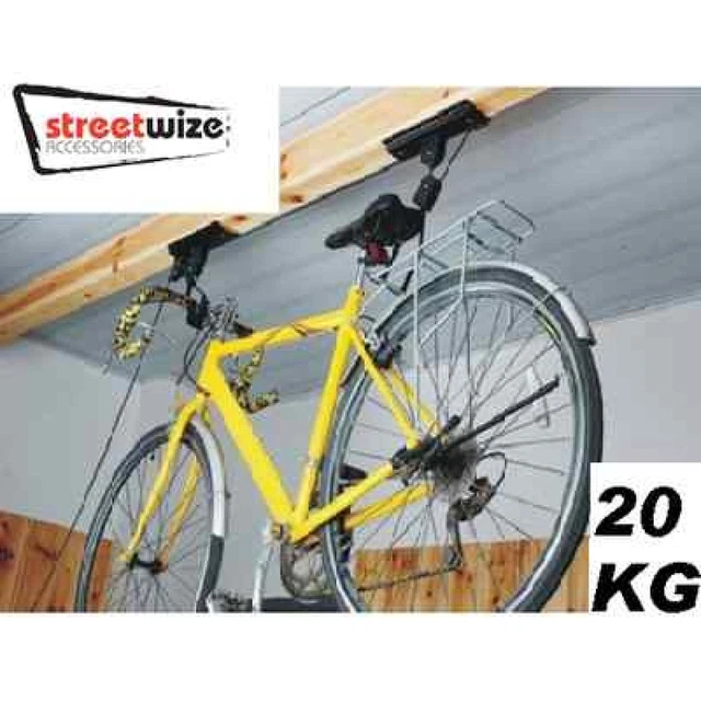 STREETWIZE 20KG CYCLE Rangement Ascenceur Vélo Suspension Treuil Rack ...