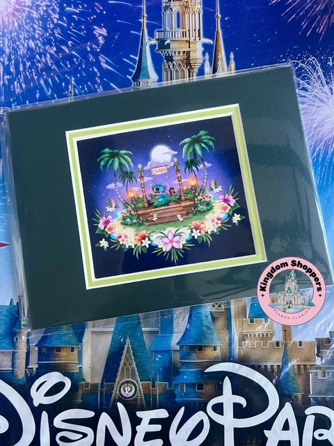 2026 DISNEY PARKS Jason Ratner Lilo & Stitch Hula Ohana Mini Postcard ...