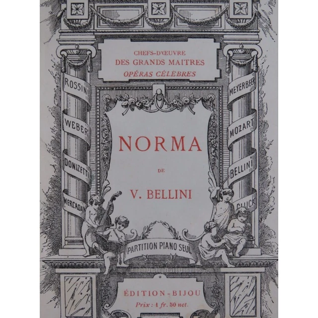 BELLINI VINCENZO NORMA Opera Piano Solo C. EUR 83,26 - PicClick IT