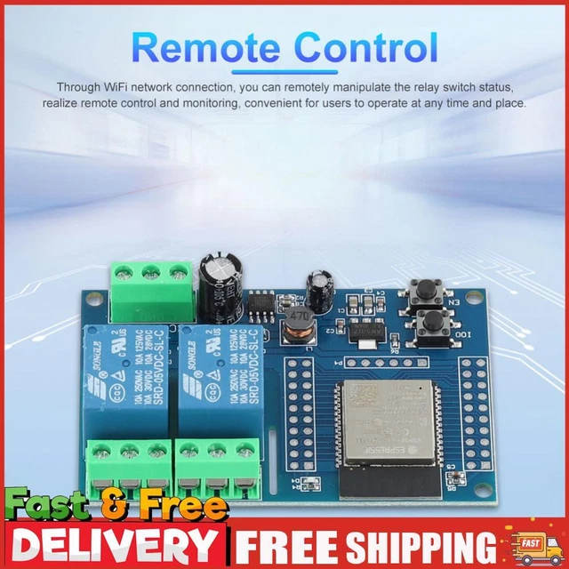 ESP32 POWER SUPPLY Module 1/2/8 Channel ESP32-WROOM Development Board ...