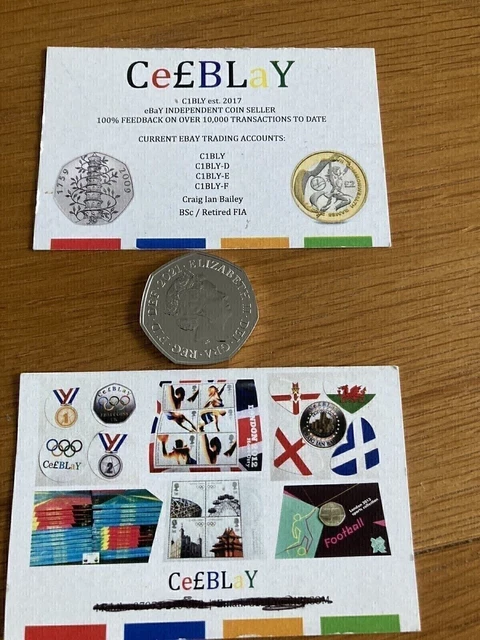 RARE UNCIRCULATED NIFC 2021 ROYAL SHIELD 50p COIN FROM ROYAL MINT SET ...