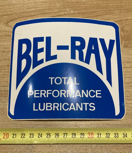 AUTOCOLLANT STICKER BEL-RAY lubrifiant total performance publicitaire ...