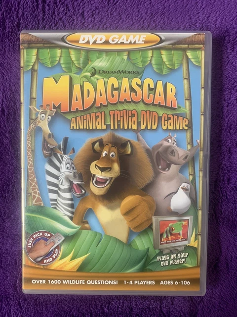 MADAGASCAR ANIMAL TRIVIA DVD Game Children's & Family 2006 - FREE P&P £ ...