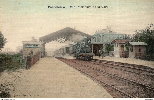 S5540 CPA 80 Pont Rémy - vue intérieure de la Gare " Train " carte ...