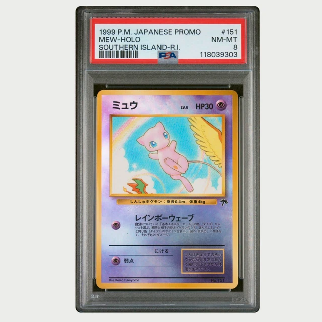 PSA 8 POKEMON Mew Holo Japanese Promo southern Island R.I 1999 EUR 150 ...