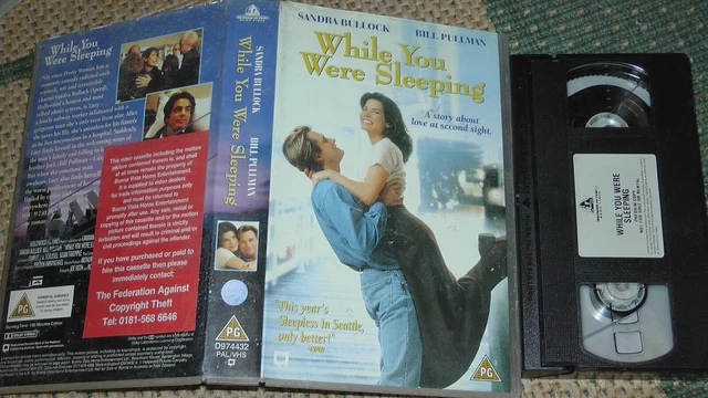 WHILE YOU WERE Sleeping VHS Video Big Box Timecode Sample Dealer Tape ...