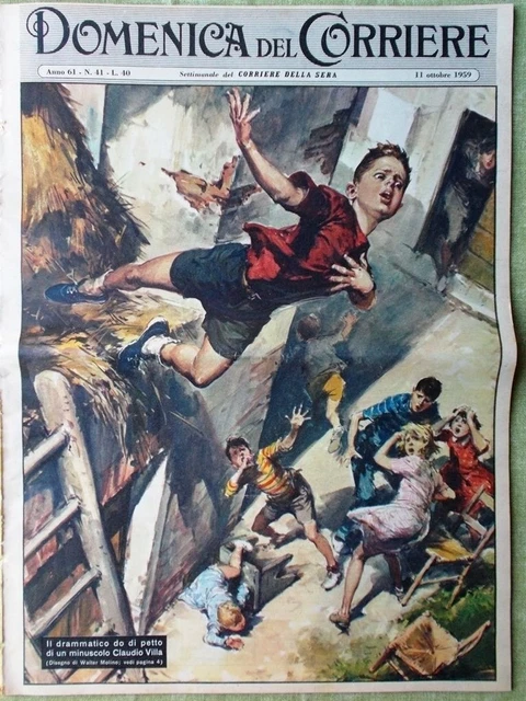 LA DOMENICA DEL Corriere 11 Ottobre 1959 Mina Maria Callas Cina De ...