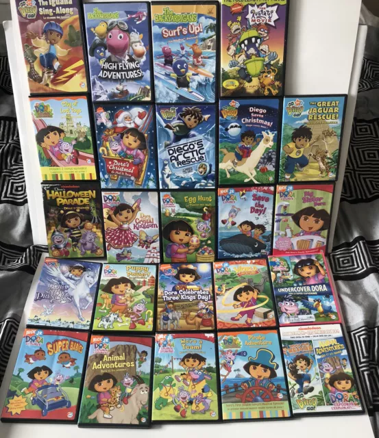 Nick Jr Nickelodeon Dvd Lot Of 24 Dora The Explorer Diego