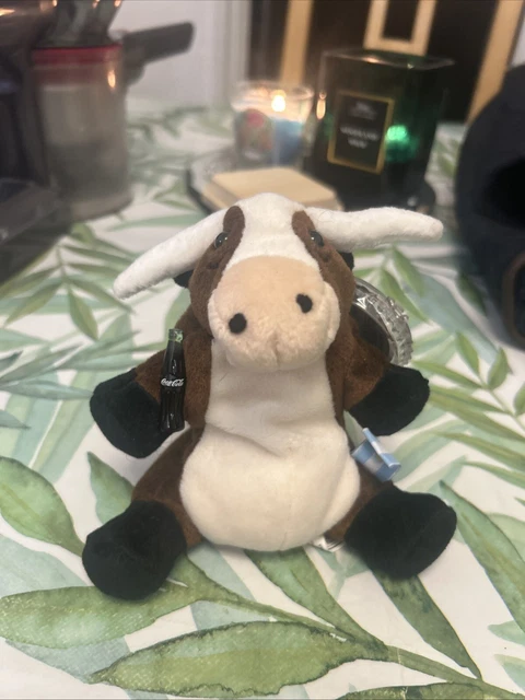 COCA-COLA BEAN BAG International Collection Vaca LongHorn Cow Argentina ...