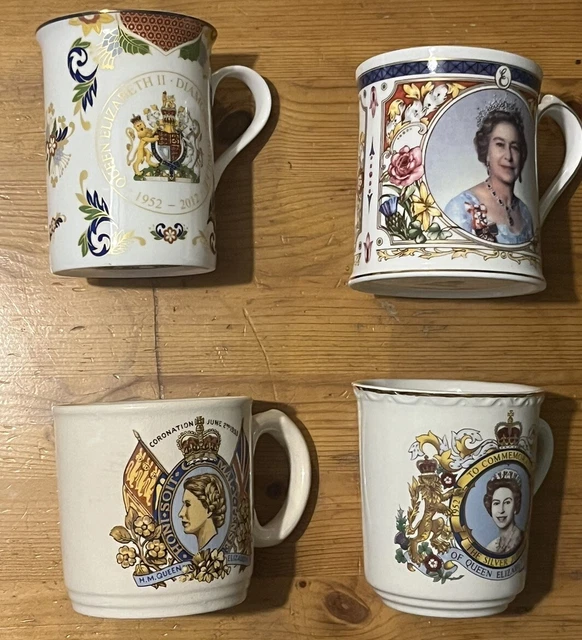 QUEEN ELIZABETH II Commemorative Cups £20.00 - PicClick UK