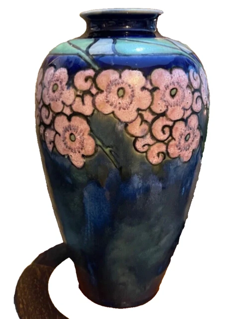 VINTAGE ANTIQUE ROYAL Doulton Art Nouveau Floral Stoneware Vase -circa 1902 JH £94.32 - PicClick UK