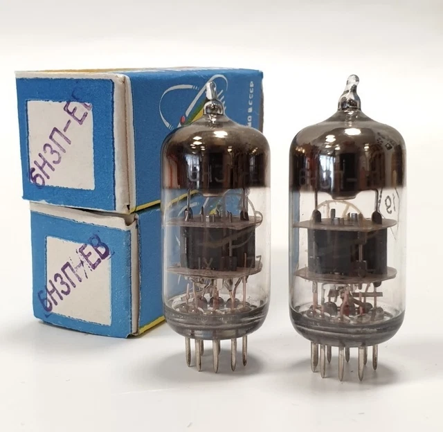 1 PAIRE STANDARD Correspondant 6N3P/6N3P-EV Russe NOS Tube Dynavox TPR ...