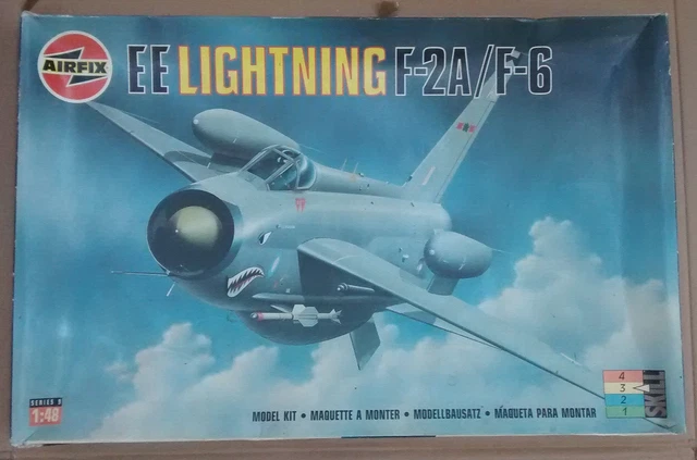 AIRFIX 1/48 ENGLISH Electric Lightning F2A/F6 RAF Interceptor Fighter ...