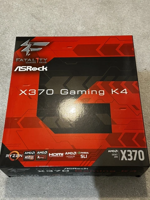 ASROCK FATAL1TY X370 Gaming K4 Ryzen Socket AM4 ATX Crossfire SLI £75. ...