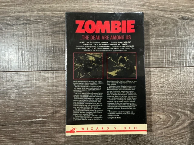 ZOMBIE (BIG BOX VHS Reissue) NEW *SEALED* Wizard Video Lucio Fulci Cult ...