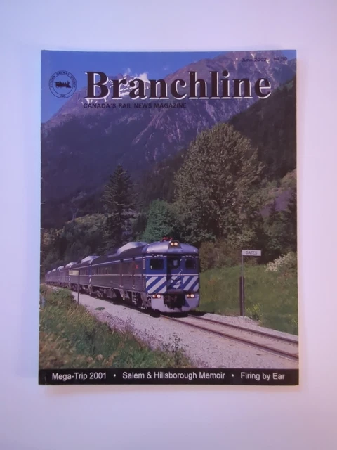 BRANCHLINE CANADA’S RAIL News Magazine 2002 June $12.99 - PicClick