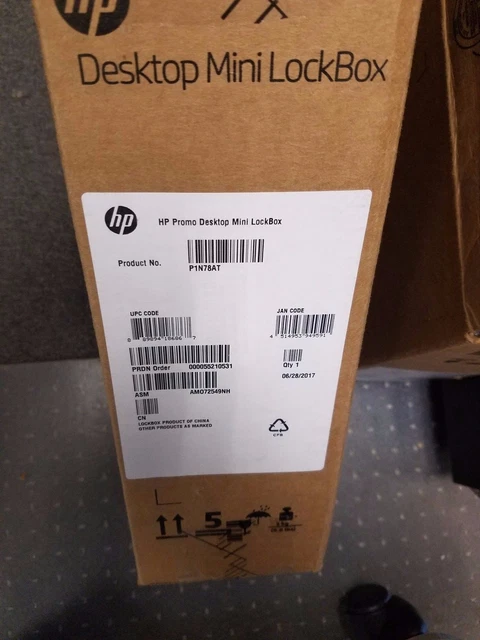 HP DESKTOP MINI LockBox - PC enclosure system - wall mountable, under ...