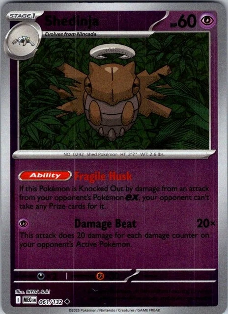POKEMON | ME01: Mega Evolution | Shedinja - | 061/132 | Reverse Holo ...