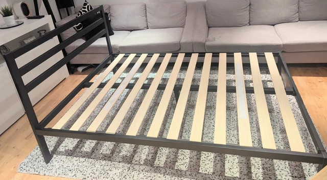 METAL DOUBLE BED Frame £73.50 - PicClick UK