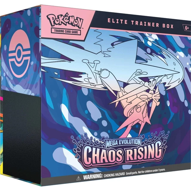 10X POKÉMON TCG: Mega Evolution Chaos Rising Elite Trainer Box Sealed ...